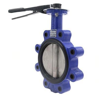 China Single-clamp butterfly valve wafer-type center-line sealing butterfly valve stainless steel for sale