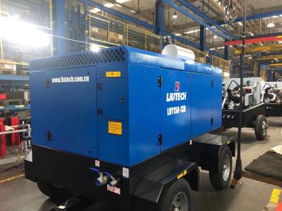 China Industrial Mobile Portable Screw Air Compressor for Laser Cutting - 8-13 Bar Pressure, 380V 3 Phase for sale