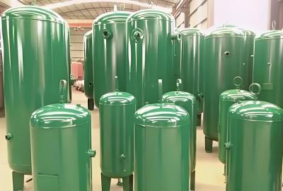 China S304 Stainless Steel Air Storage Tank 1-6 m³ Capacity 1.3-1.6 MPa Pressure for Industrial Compressed Air Systems for sale