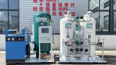 China Skid Mounted Oxygen Generator 10-200Nm³/h 93% Purity PLC Control for sale