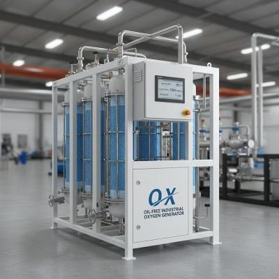 China Industrial Oxygen Generator 93% Purity Oil Free Plug and Play with S7-1200 PLC for Hospital and Industry for sale