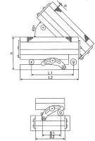 China 45 Degree 100*175mm Double Tiltable Magnetic Sine Chuck for sale