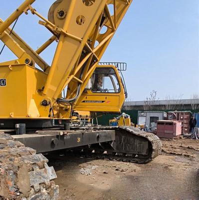China Hydraulic Crawler Crane with 91 Meters Max Lifting Height, 35% Max Gradeability, and 800 Liters Fuel Tank Capacity for sale