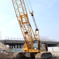China 298kW Engine Power 100T Crawler Crane PLC Control System And 100000kg Operating Weight for sale