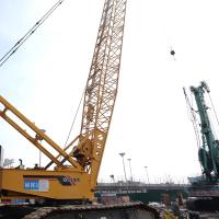 China 30 Meters Jib 150T Crawler Crane  90 Meters Lifting Height For Heavy Lifting for sale
