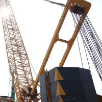 China Heavy 300T Crawler Crane Used 242kW Engine Power For Large Bridges for sale