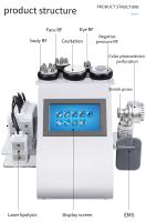 China EMS Vacuum RF Slimming Machine , Lipo Laser Beauty 10 In 1 Cavitation Machine for sale