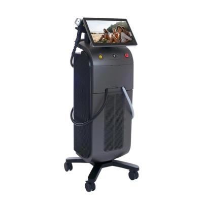 China DFLASER Beauty Equipment  Ice Titanium Platinum Dual Connectors Diode Laser 755+808+1064 Hair Removal for sale