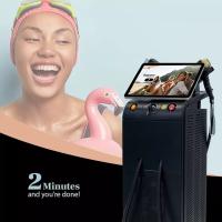 China 4 Wavelengths Diode Ice Laser Machine Vertical Hair Removal Picosecond Nd Yag for sale