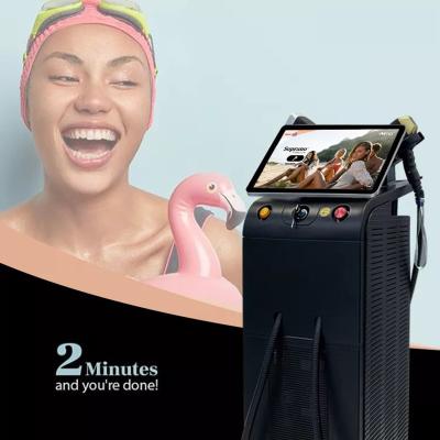 China 4 Wavelengths Diode Ice Laser Machine Vertical Hair Removal Picosecond Nd Yag for sale