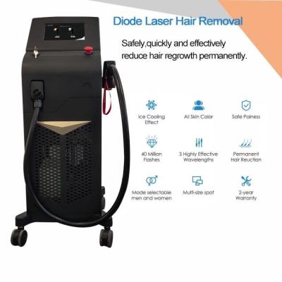 China Efficient Diode Laser Hair Removal Machine Air Water Semiconductor Module Included for sale
