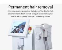 China Advanced 808nm Diode Laser Hair Removal Machine 10.4 Inch Touch Screen Water Air Semiconductor Cooling Aluminum Box for sale