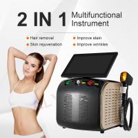 China Dual Handle 808nm Diode Laser And Pico Laser Machine Professional Hair Removal Tattoo Removal Rejuvenation Machine for sale