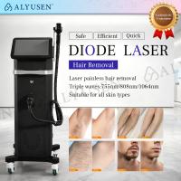 China Professional 755nm 808nm 1064nm Diode Laser Hair Removal Machine for Permanent Hair Reduction for sale