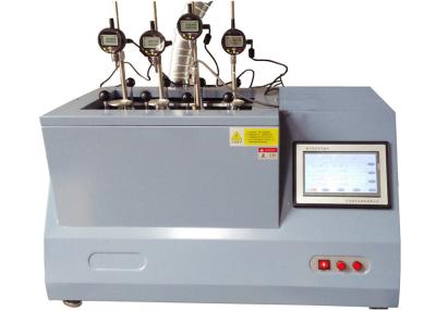 China Computer PLC Double Control Thermal Deformation Vicat Softening Point Temperature Tester for sale