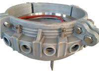 China DN 500mm Precision Casting End Caps Exterior Size Φ640*380mm For Pressure Testing PVC Pipe Seal for sale