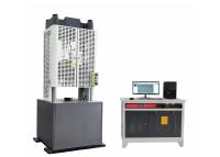 China Microcomputer control electrohydraulic servo-hydraulic universal testing machine for steel for prestressing of concrete for sale