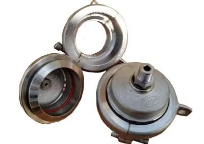 China Silvery white 304 stainless steel Plastic Pipe End Caps designed for precision casting and meeting ISO1167 sealing requirements for sale