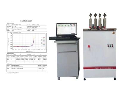 China HDT VICAT Testing Machine Designed to Determine Heat Deflection Temperature and Vicat Softening Point for Plastic Control for sale