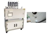 China HDT VICAT Testing Machine suitable for precise measurement of thermal deformation and softening temperature in polymer control for sale