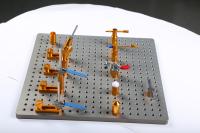 China CMM Fixture Storage Box – High Flatness Plate, Laser Grid, 108 Components: Clamps, Jacks & Posts for sale