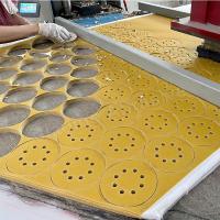 China Customized Support 6 inch Yellow Flocking Round Sanding Disc for Automotive Grinding for sale