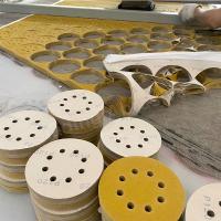 China Customized Support 6 inch Yellow Flocking Round Sanding Disc for Automotive Grinding for sale