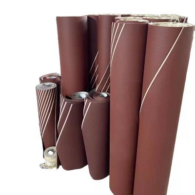 China Grit size 40-240 Black Aluminum Oxide Emery Cloth Jumbo Roll for Surface Conditioning for sale