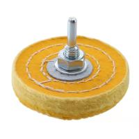 China Cotton Cloth White Buffing Polishing Wheel Made in with Single Stitch for sale