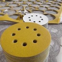 China Carbon Steel Suitable 5inch 6inch Round Sanding Disc with hook and loop backing material for sale