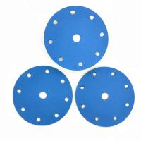 China Blue Paper Sanding Disc for Automotive Polishing and Long-Lasting Wood Grinding Needs for sale