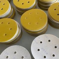 China OBM Supported Customized Yellow Alumina Sandpaper Disk for Wood and Metal Sanding for sale