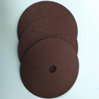 China Round or Cross Hole Aluminum Oxide Resin Sanding Fiber Disc for Grinding Metal Steel for sale