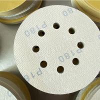 China 5-inch 8-hole Coated Flocking Disc Sanding Paper for Auto Finish Polished Coated for sale