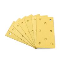 China Customized Support ODM 150mm 6 Holes Gold Alumina Sanding Disc for Car Putty Grinding for sale