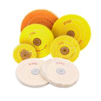 China Yellow White Jewelry Wool Polishing Circular Buff Wheel for Stainless Steel Buffing for sale