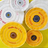China Cotton Buffing Wheel for Polishing Surface Inner Hole Size 4mm 5imm 6mm 8mm 12mm 16mm for sale