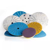 China Customized Support 6inch 17holes Hook and Loop Sanding Discs for Auto Putty Polishing for sale
