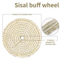 China Professional Sisal Cotton Buffing Wheel Made for Metal Surface Treatment and Polishing for sale