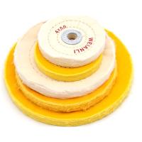 China 6inch 50 layers round buffing cloth wheel made of 100% pure cotton for metal polishing for sale