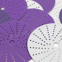 China Purple Aluminum Oxide Abrasive Multi-Holes Sand Disc Grit 40 60 80 100-1000 for Automotive for sale