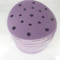 China Customized 6inch Purple Ceramic Sanding Disc for Polishing Any Size Can Be Customized for sale