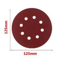 China Abrasive Disc 125mm 150mm 5 Inch Hook And Loop Sanding Round Paper Grit 40 60 80 100-2000 for sale