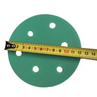 China 150mm 180 Grit Hook And Loop PET Film Backing Sanding Disc With Easy Installation for sale