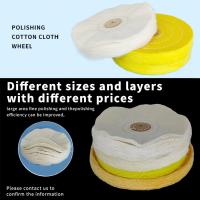 China Without Abrasive Cotton Cloth Cotton Lint Cloth Buffing Wheel Polishing Yellow 6*50 Wheels for sale