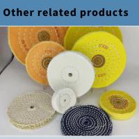China Without Abrasive Cotton Cloth Cotton Lint Cloth Buffing Wheel Polishing Yellow 6*50 Wheels for sale
