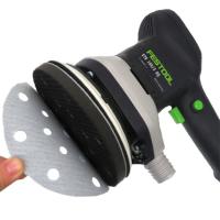 China Hook and Loop Backing Zirconia Multi-Hole Blue Film Sandpaper Disc for Circular Sanders for sale