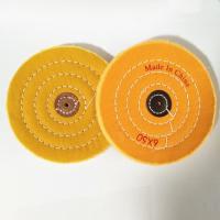 China Close Stitched 5X50 6x50 Yellow Buffing Wheel for Polishing Stainless Jewelry Tools for sale