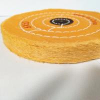 China Close Stitched 5X50 6x50 Yellow Buffing Wheel for Polishing Stainless Jewelry Tools for sale