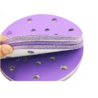 China Sticky PSA 150mm Round Sanding Disc for Woodwork Polishing Purple Color Free Samples for sale